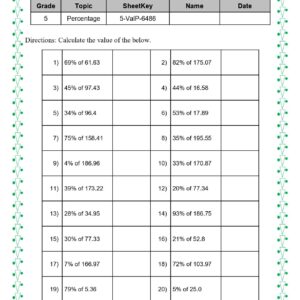 Statistics Worksheets For Grade 5 - https://eLearning24x7.com