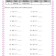 Addition Worksheets For Grade 4 - https://eLearning24x7.com
