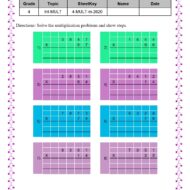 Multiplication Worksheets For Grade 4 - https://eLearning24x7.com