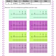 Multiplication Worksheets For Grade 4 - https://eLearning24x7.com