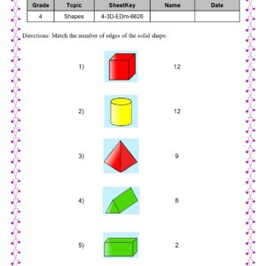 Geometry Worksheets For Grade 4 - https://eLearning24x7.com