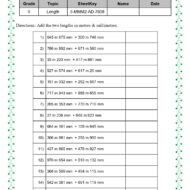 Measurements Worksheets For Grade 5 - https://eLearning24x7.com