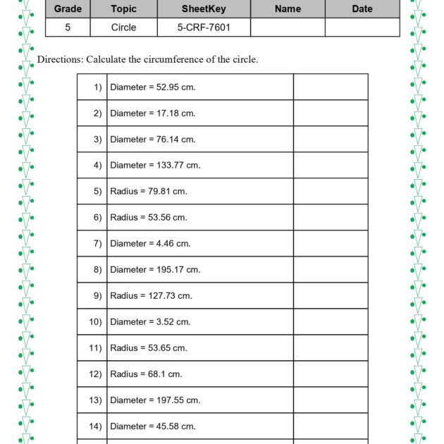 Geometry Worksheets For Grade 5 - https://eLearning24x7.com