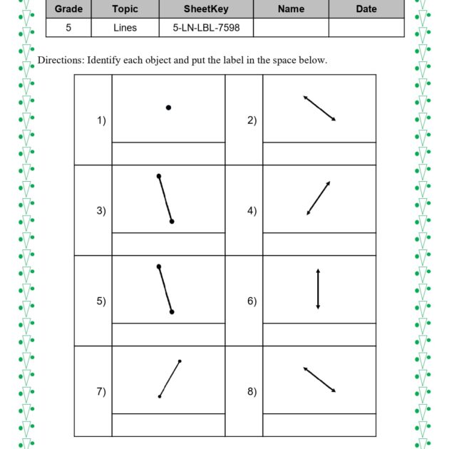 Geometry Worksheets For Grade 5 - https://eLearning24x7.com