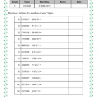 Subtraction Worksheets For Grade 5 - https://eLearning24x7.com
