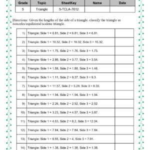Geometry Worksheets For Grade 5 - https://eLearning24x7.com