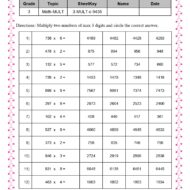 Multiplication Worksheets For Grade 3 - https://eLearning24x7.com