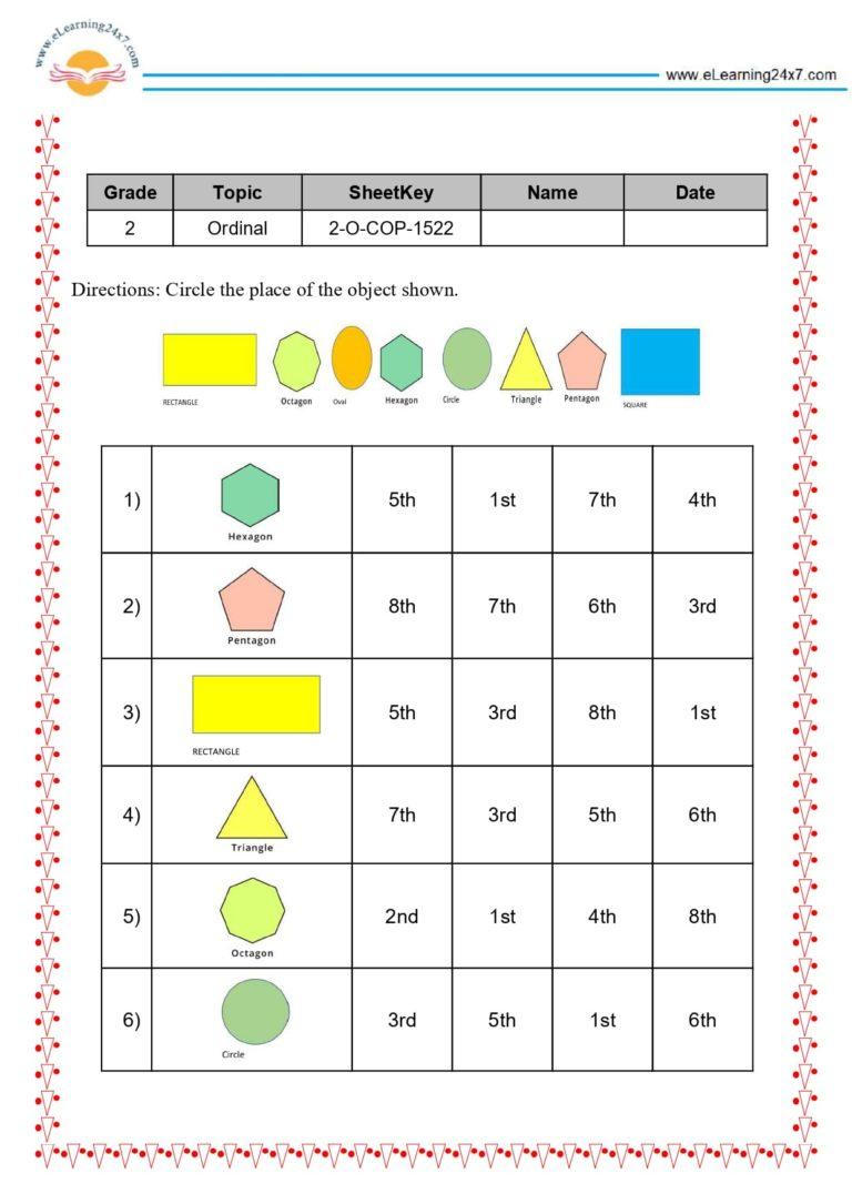 Pick Ordinal Number - https://eLearning24x7.com