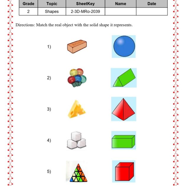Shapes Worksheets For Grade 2 - https://eLearning24x7.com