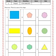 Shapes Worksheets For Grade 2 - https://eLearning24x7.com