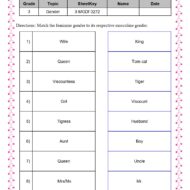Gender Worksheets For Grade 3 - https://eLearning24x7.com