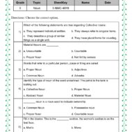 Noun Worksheets For Grade 5 - https://eLearning24x7.com