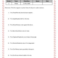 Plural Worksheets For Grade 2 - https://eLearning24x7.com