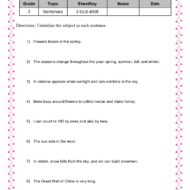 Sentences Worksheets For Grade 3 - https://eLearning24x7.com