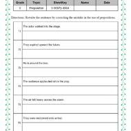 Preposition Worksheets For Grade 5 - https://eLearning24x7.com