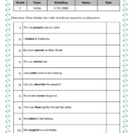 Verbs Worksheets For Grade 5 - https://eLearning24x7.com