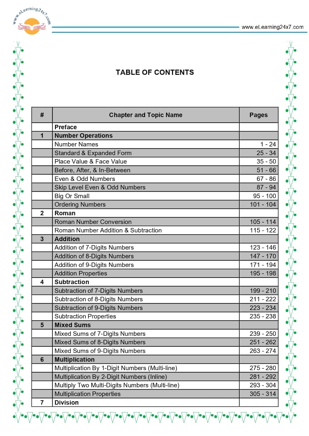Grade 5 Maths Comprehensive Workbook - https://eLearning24x7.com
